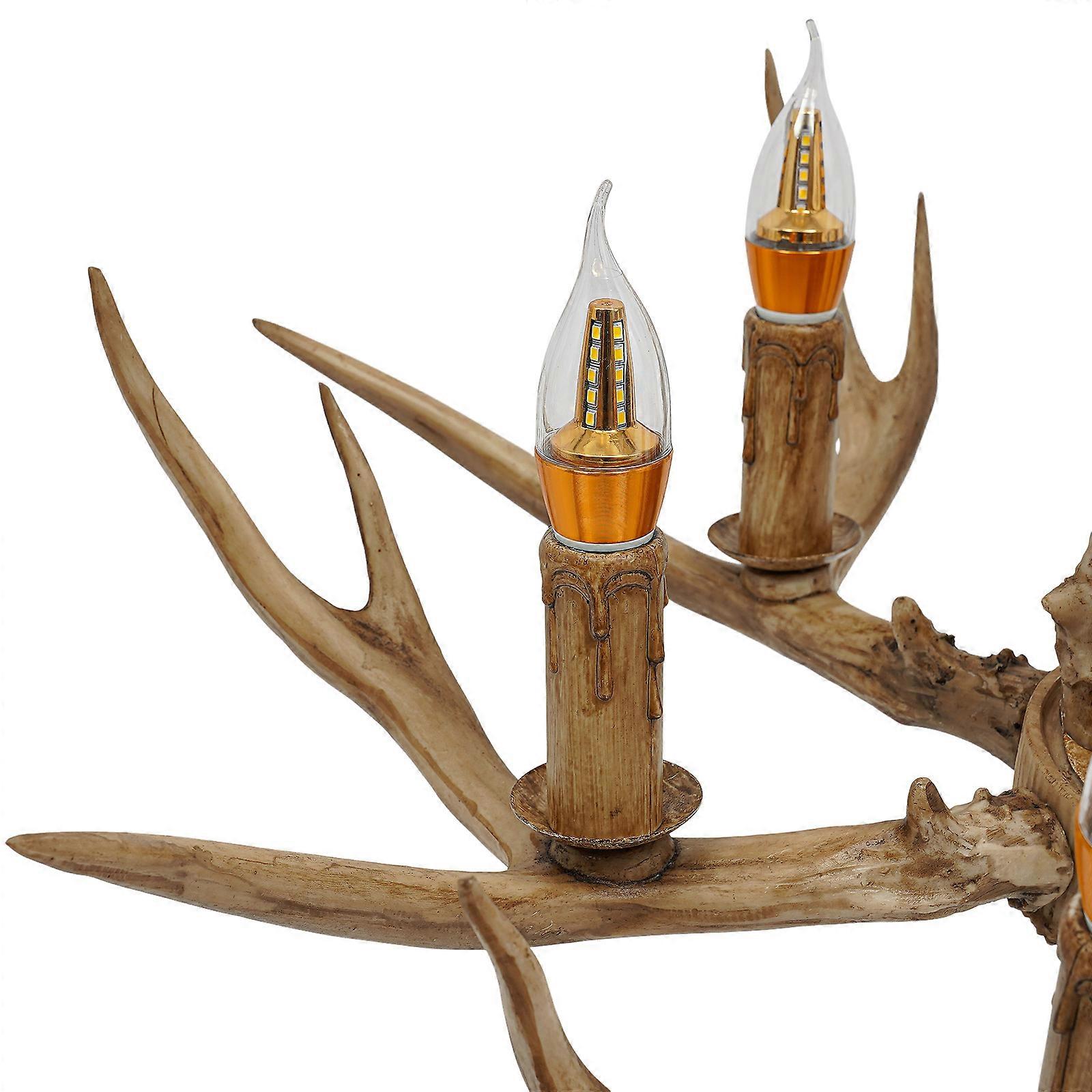 Antler Chandelier 8 Light, Large Deer Antlers Chandelier High for ...