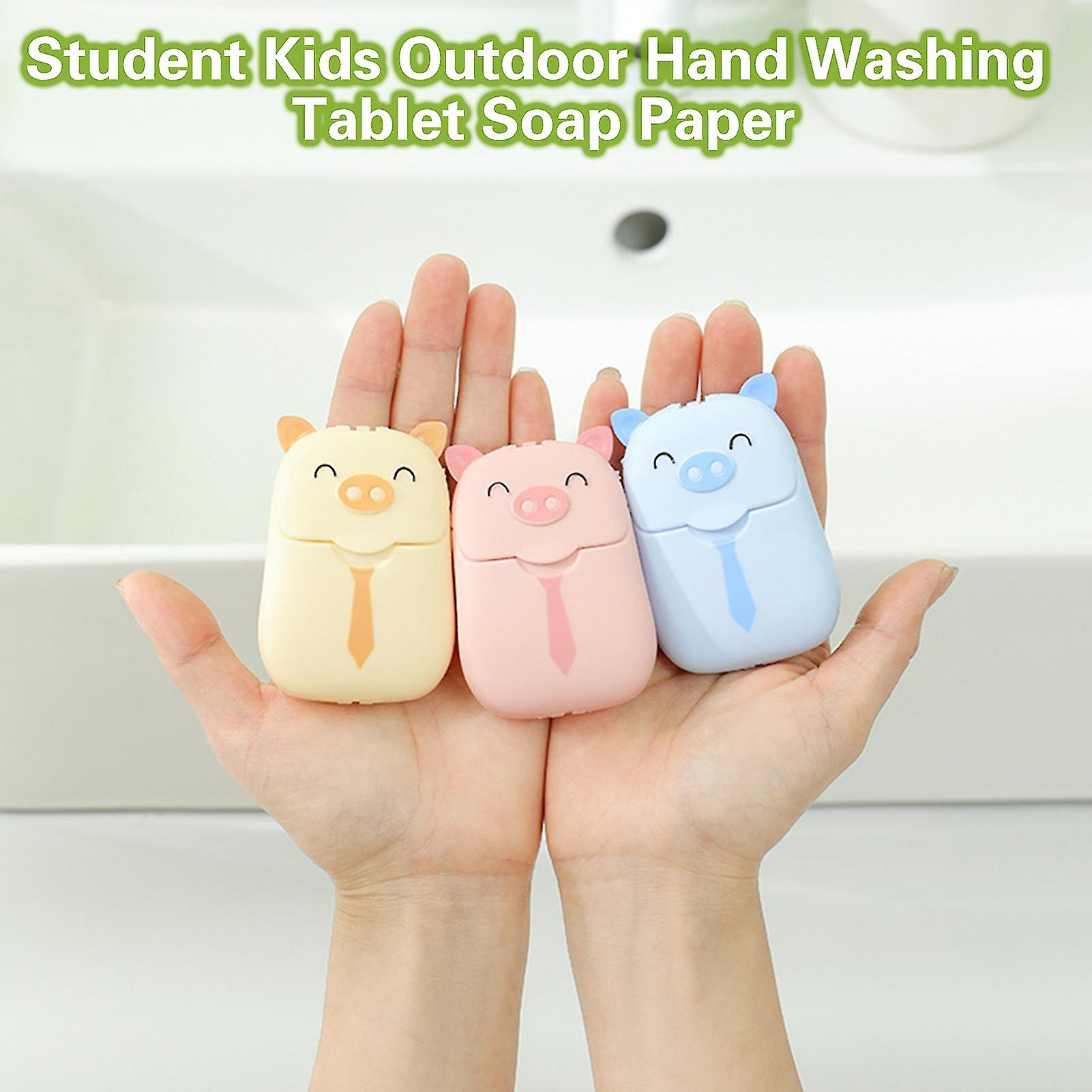 Soap Sheet Disposable Lovely Cartoon Box Water Soluble Foaming Hand ...
