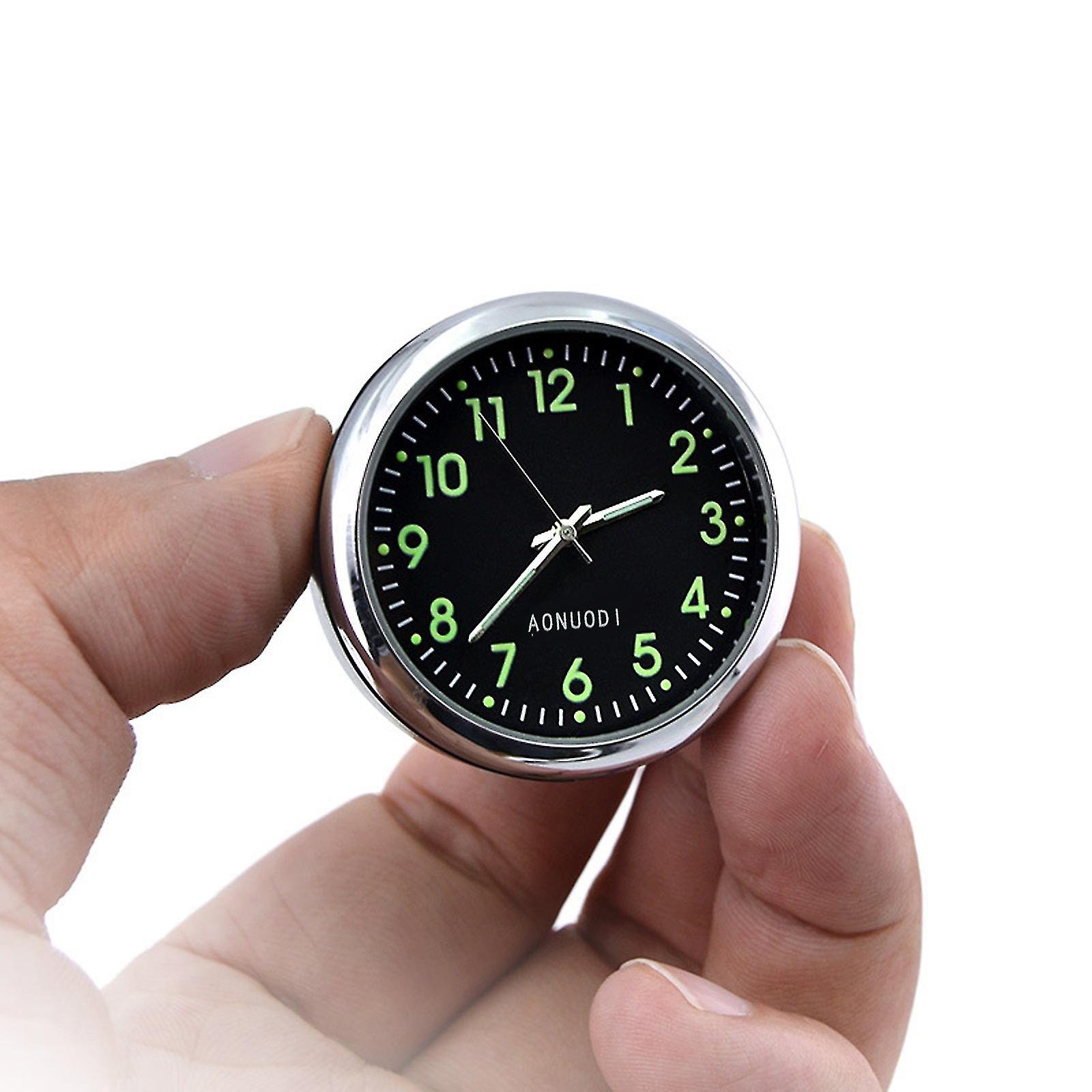 Alarm Clock Mini Car Fluorescent Wall Clock Light Quartz Clock ...