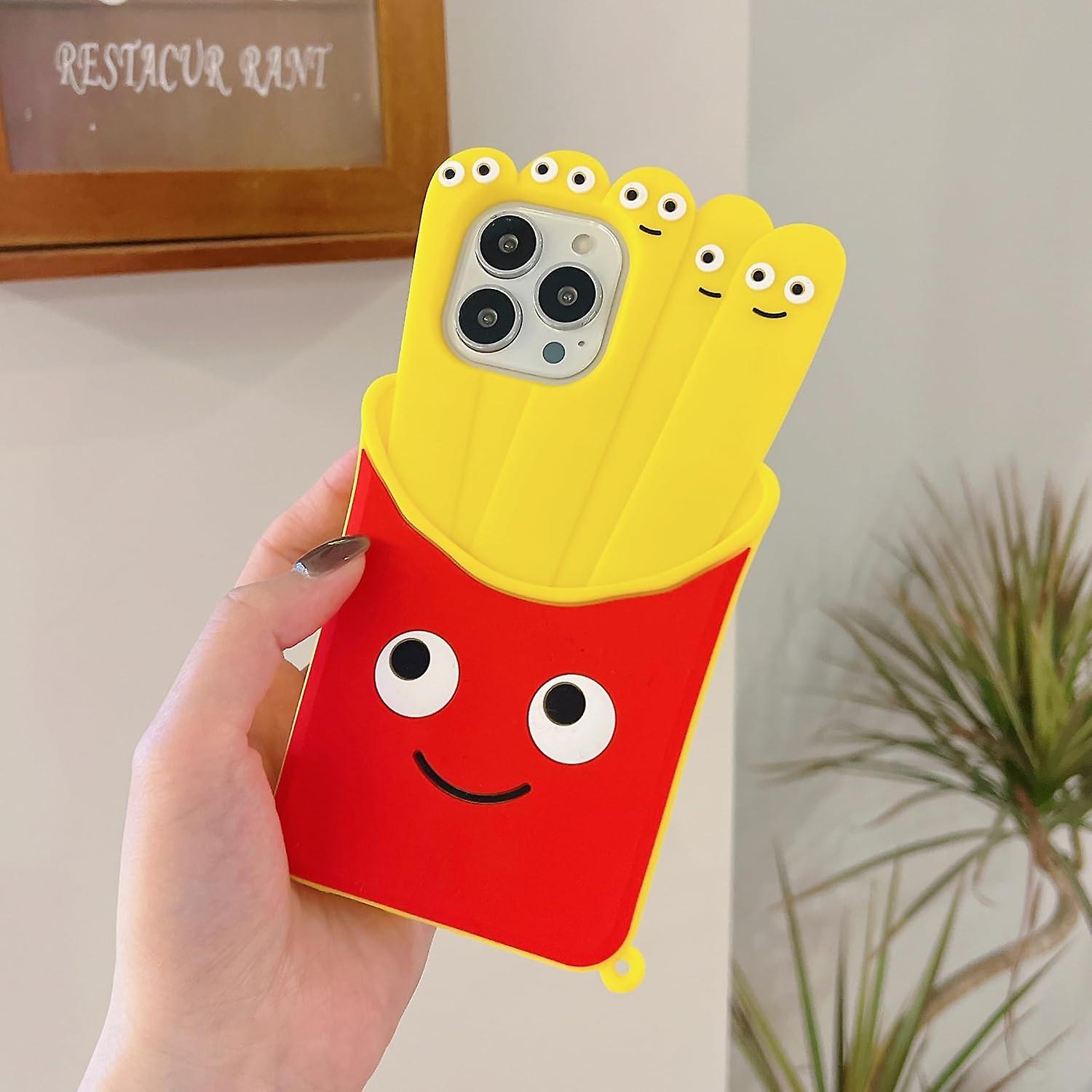 3D Cute French Fries Case for iPhone 13 Pro Max,3D Cute Cartoon Kawaii ...