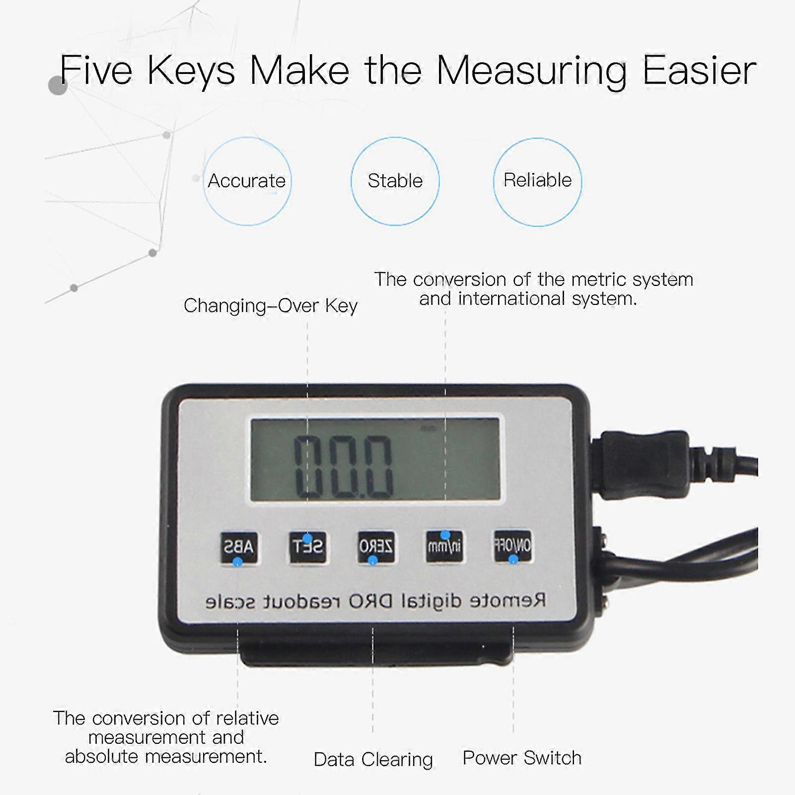 Multifunctional Digital Linear Scale With Remote Display Digital Readout Linear Scale External ...