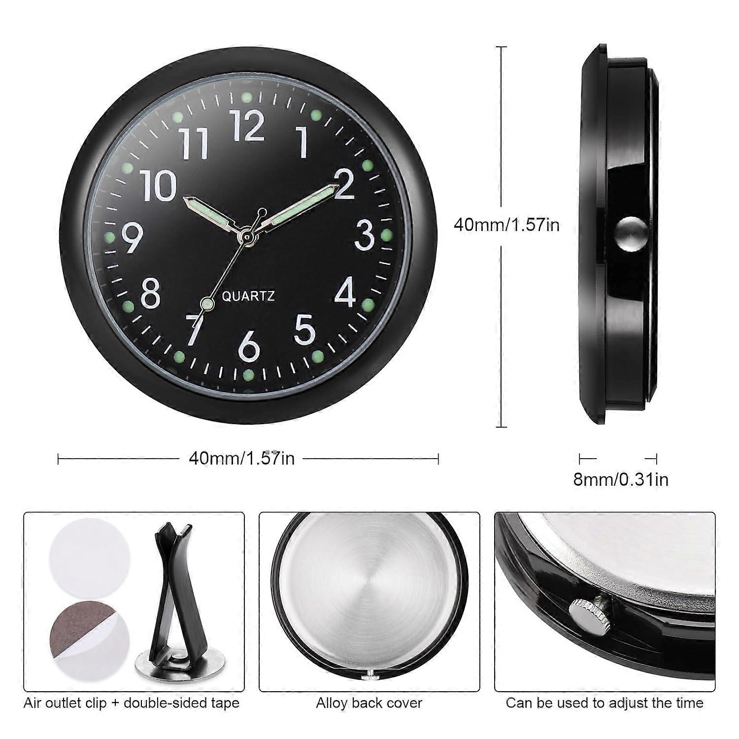 Car Clock Stick on Car Dashboard Mini Tiny Small Car Vent Clocks Watch ...