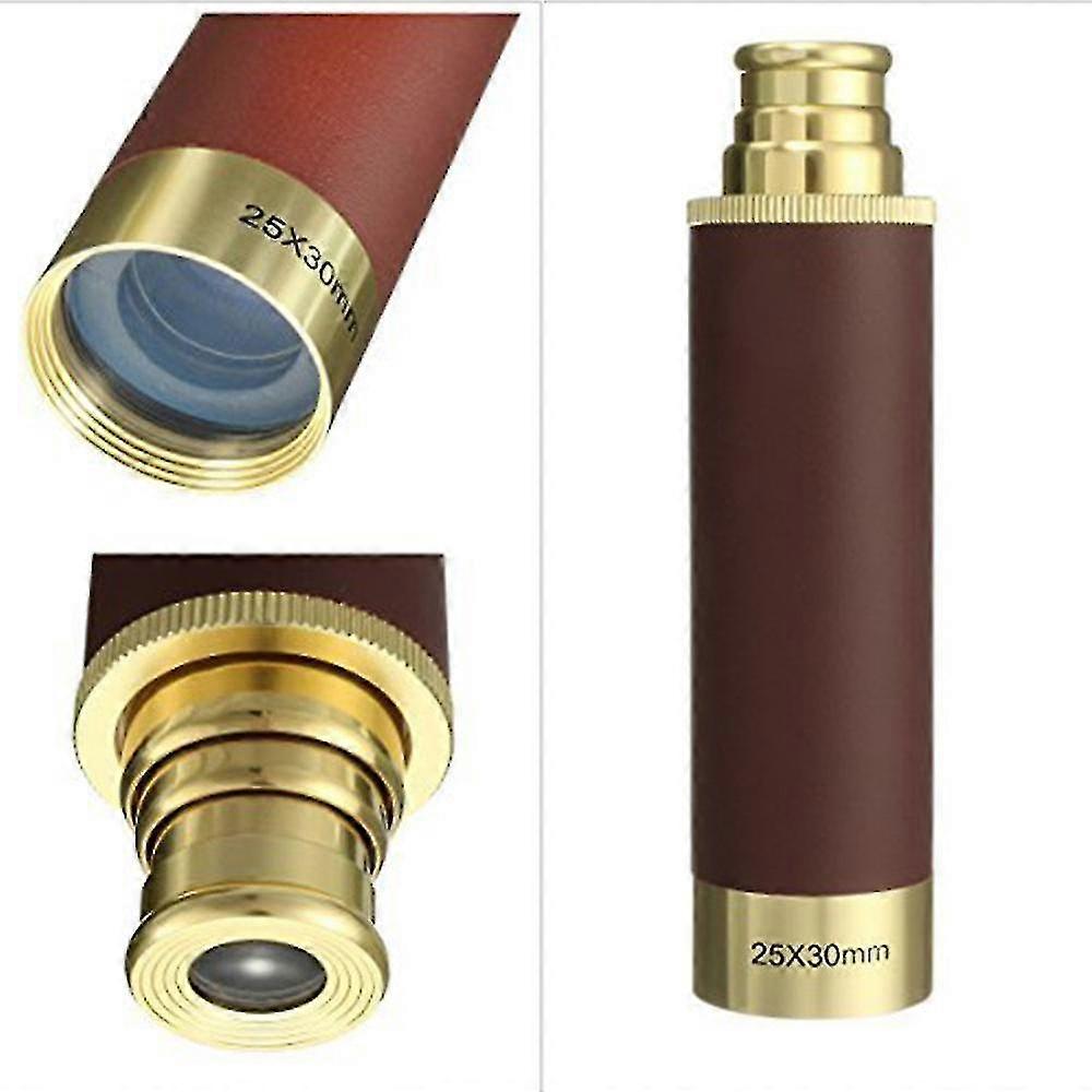 Retro Pirate Telescope Zoomable 25x30 Pocket Monocular Portable ...