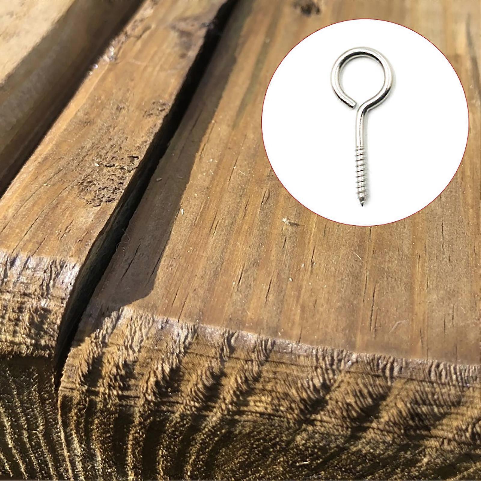 Stainless Steel Anti-rust Eye Screw Clear Threads Durable Eye Screw for ...