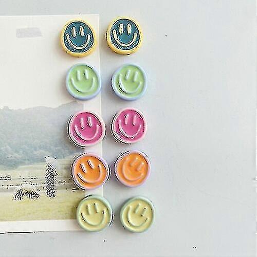 Cartoon Smiley Face Refrigerator Magnets Nordic Ins Wind Personality ...