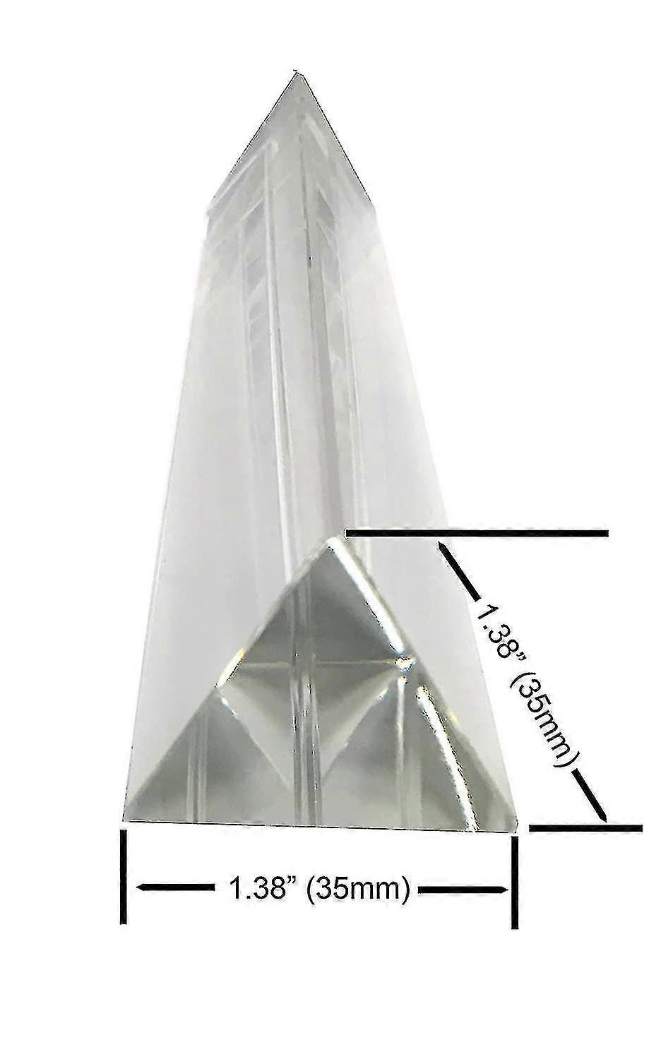 Crystal 6 Inch Optical Glass Triangular Prism For Teaching Light ...