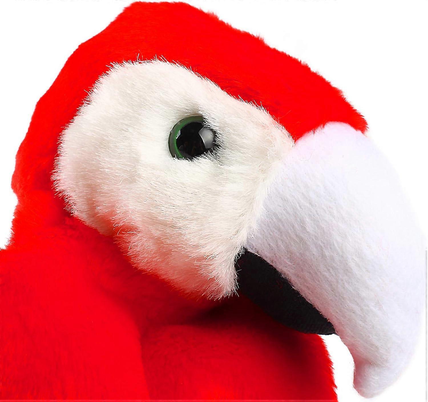 MUJIXI Charming Zone Plush Hand Puppet Animal Toy25cm(SO-07 Red Parrot ...