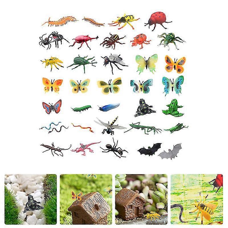43pcs Realistic Insects Toys Kids Simulated Bugs Toy For Children ...