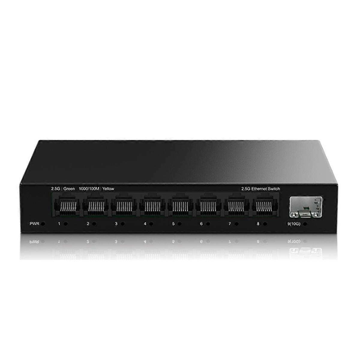 2.5Gb 8 Port Network Switch 2.5Gbps Unmanaged Ethernet Switch with 10Gb ...