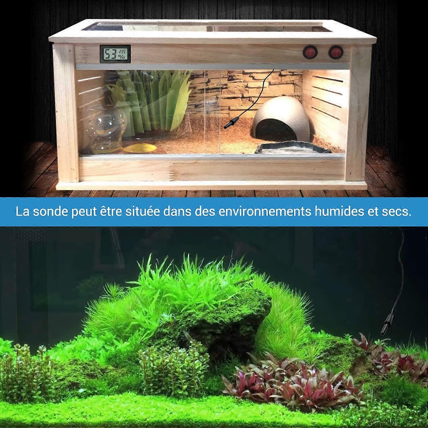 Terrarium Thermostat, Cooling and Heating Thermostat Socket, Reptile ...