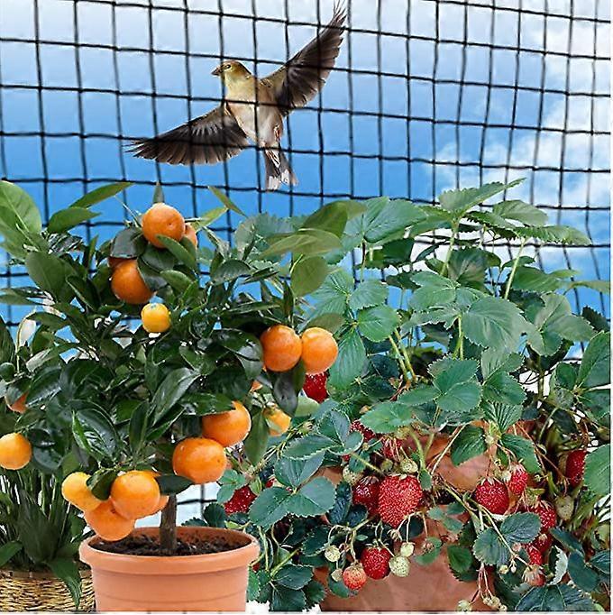 7.5M x 15M Anti-Bird Netting Black Nylon Netting for Fruit Plant Fruit Anti-Bird Netting Netting ...