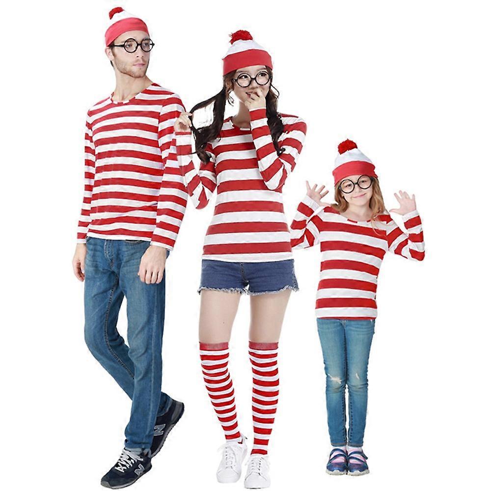 Familjematchande förälder-barn Var är Wally kostymuppsättning Waldo ...