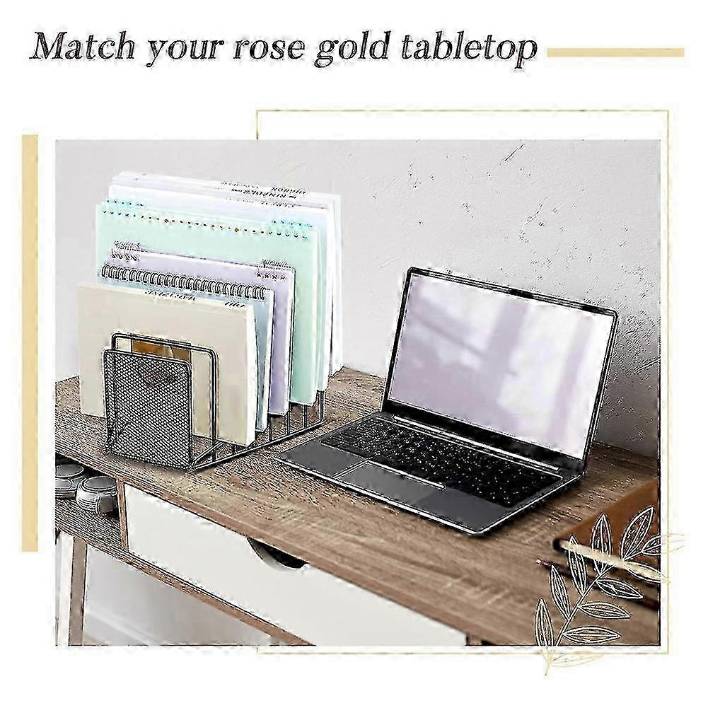 2 Pack Multi Step File Organizer Incline Desktop File Sorter Metal Wire ...