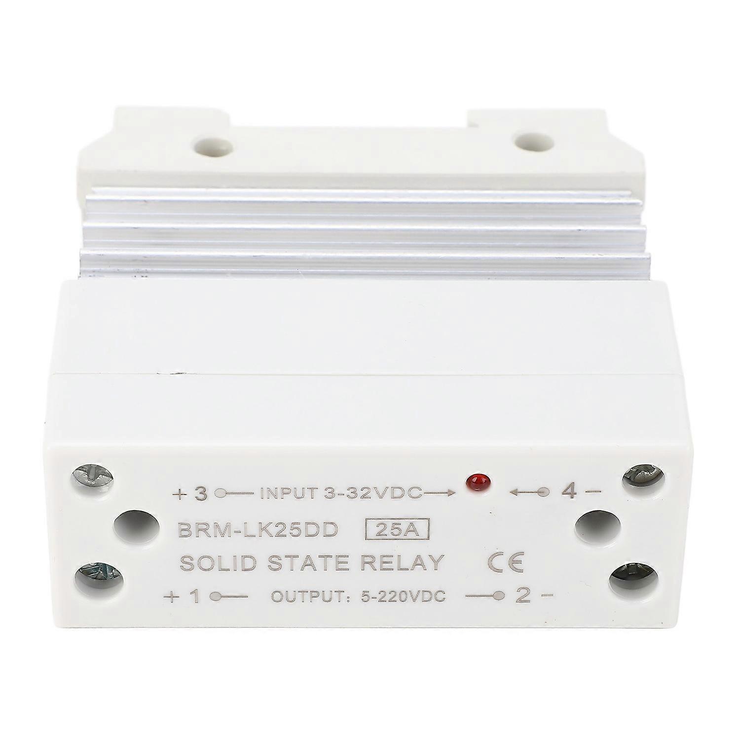 Solid State Relay DC to DC Input 3‑32V Output 5‑220V 25A Integrated ...