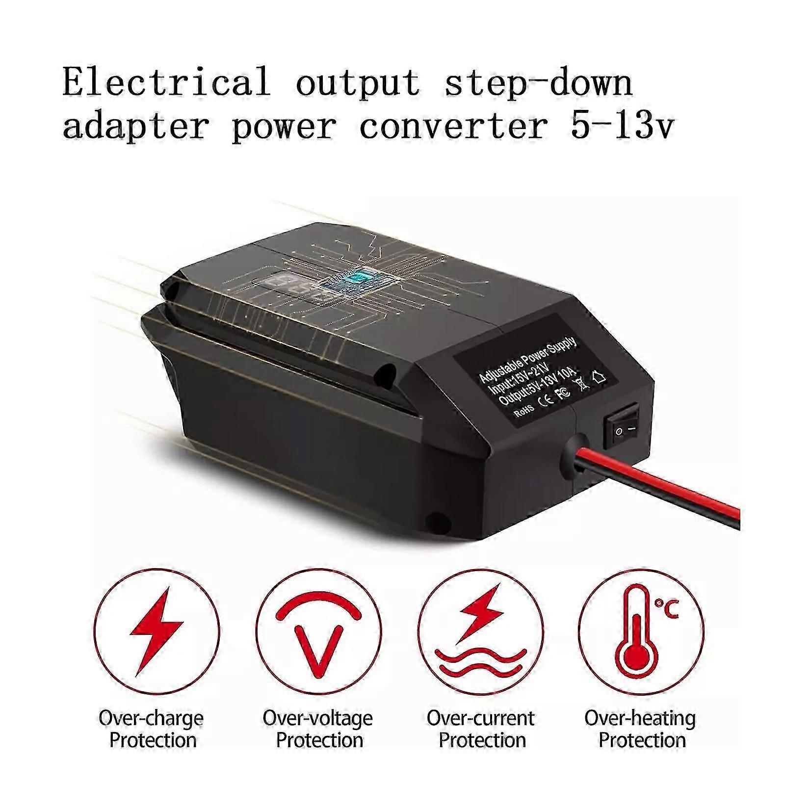 18V to 12V Step Down Converter Adapter for Makita 18v Buck Converter ...