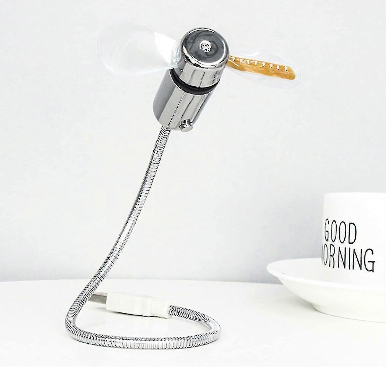 Led Usb Fan, New Creative Programmable Usb-powered Portable Fan, Mini ...