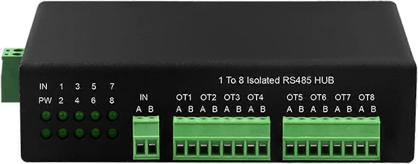 RS485 Hub Industrial-Grade 1 To 8 Plug-And-Play Two-Way Communication 8 ...
