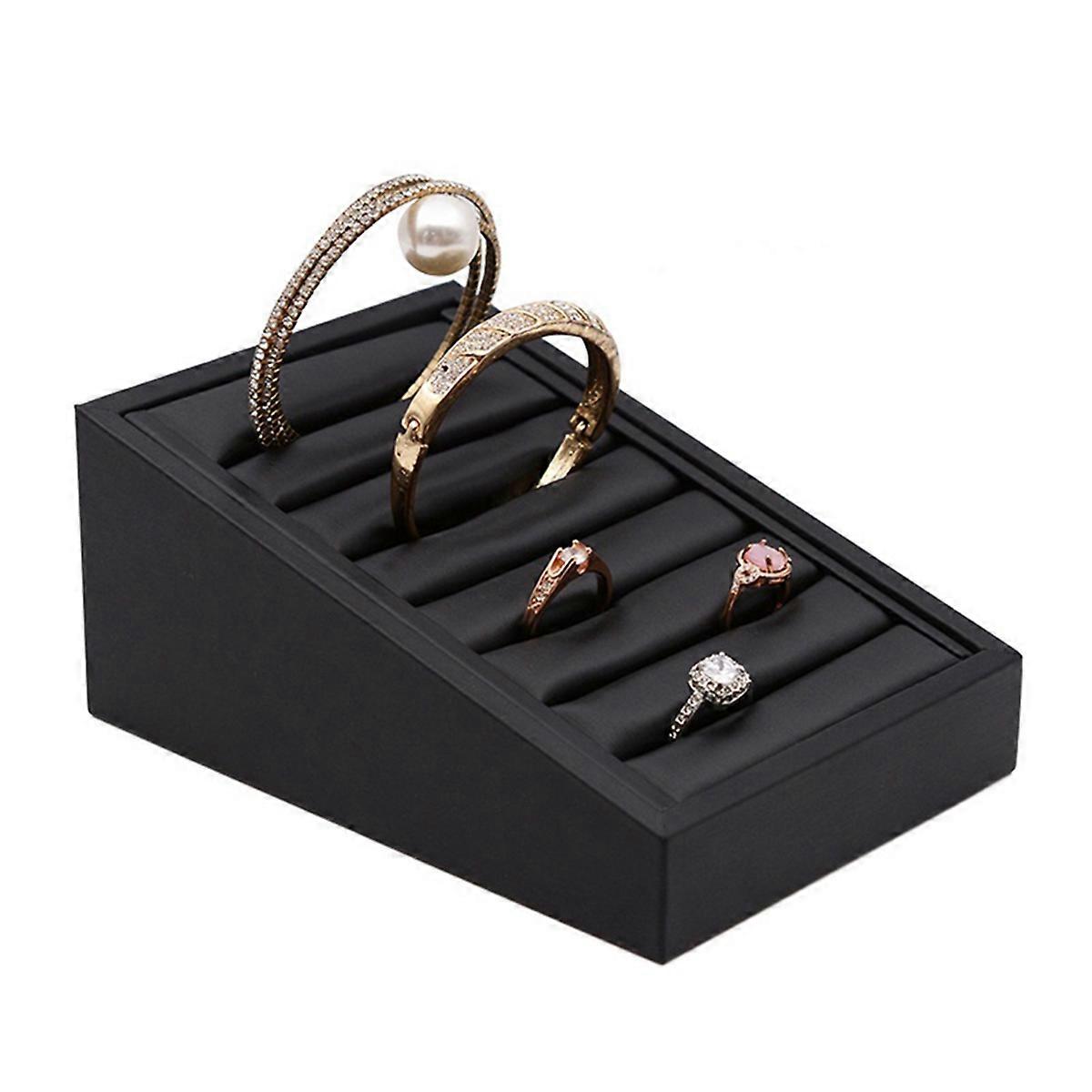 2X Rings Earrings Tray Storage Box Jewelry Organizer Case Display ...
