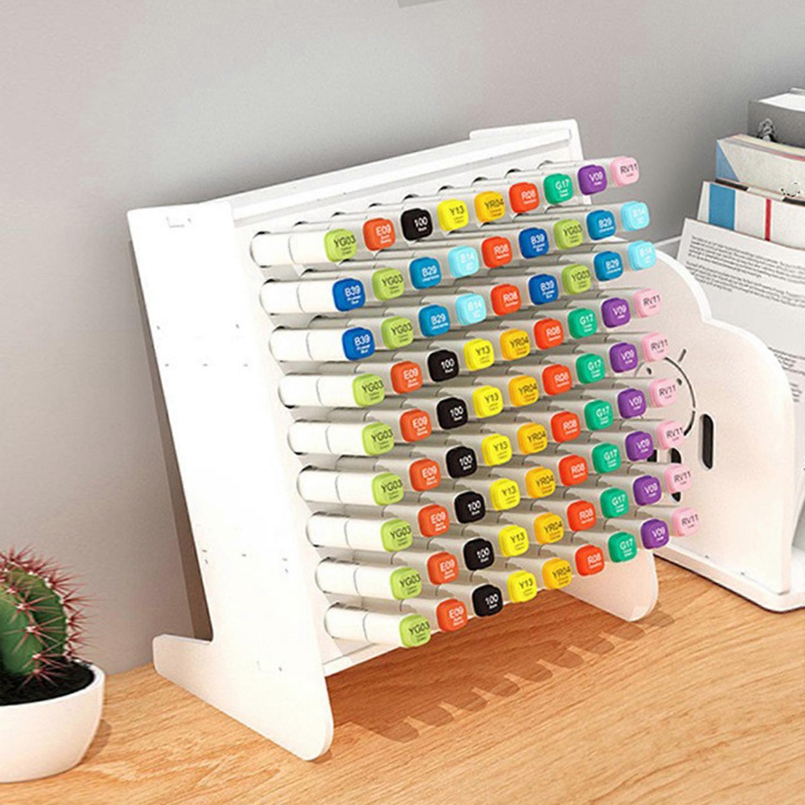 45/81 Slots Marker Storage Organizer Marker Storage Rack Tilted Marker ...