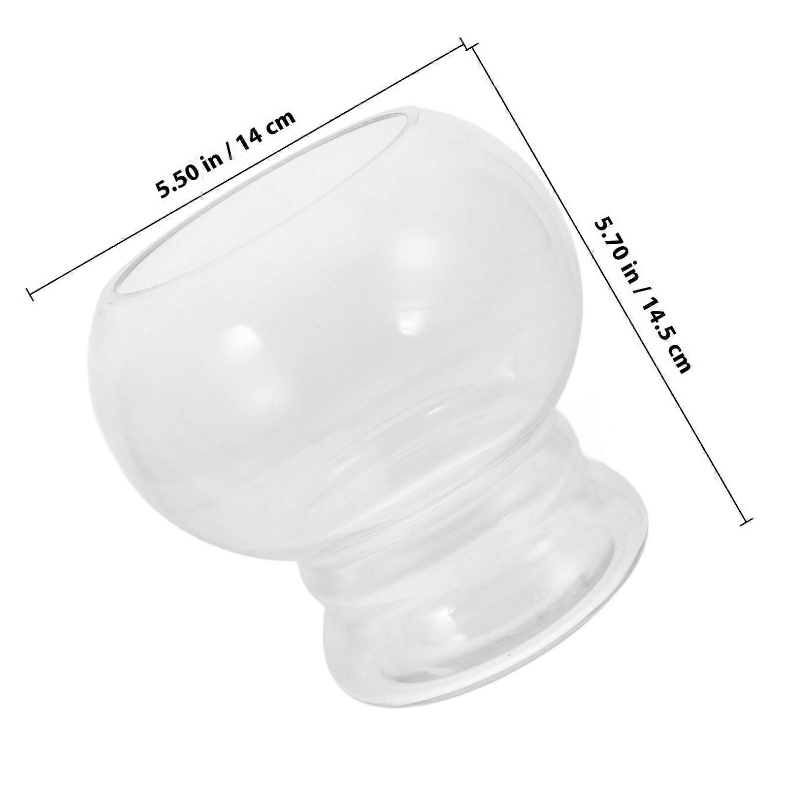 Transparent Fish Bowl Glass Fish Bowl for Lab Home Office Aquarium ...