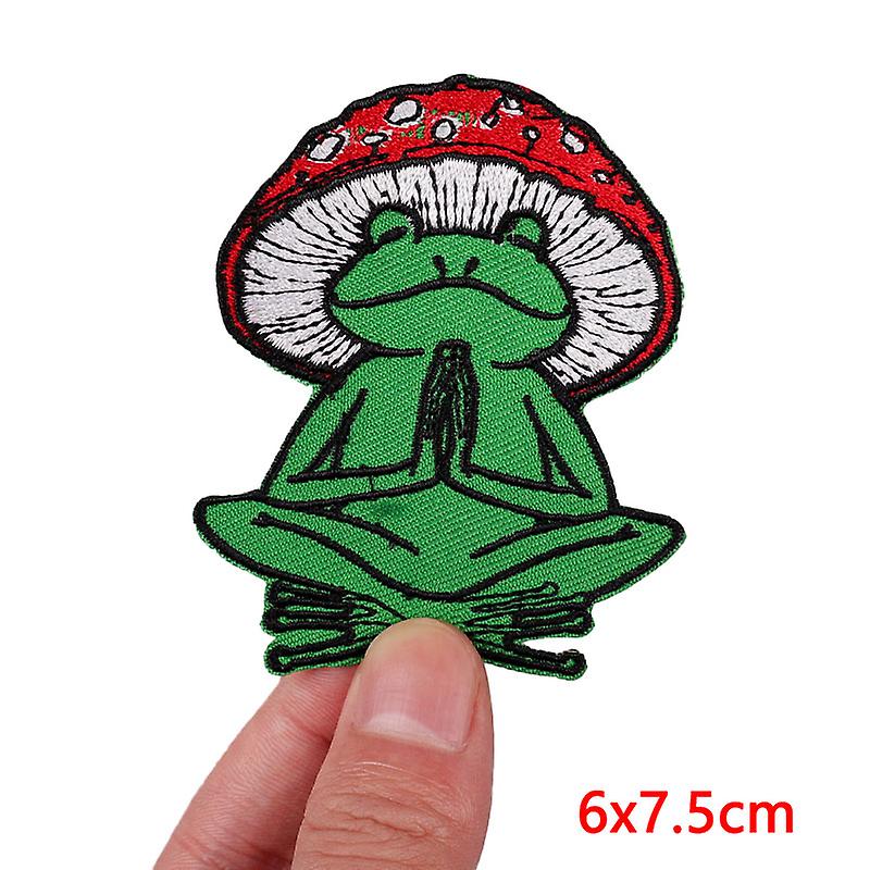 Frog/Cat Embroidery Patch Cartoon Animal Patch Iron On Patches For ...