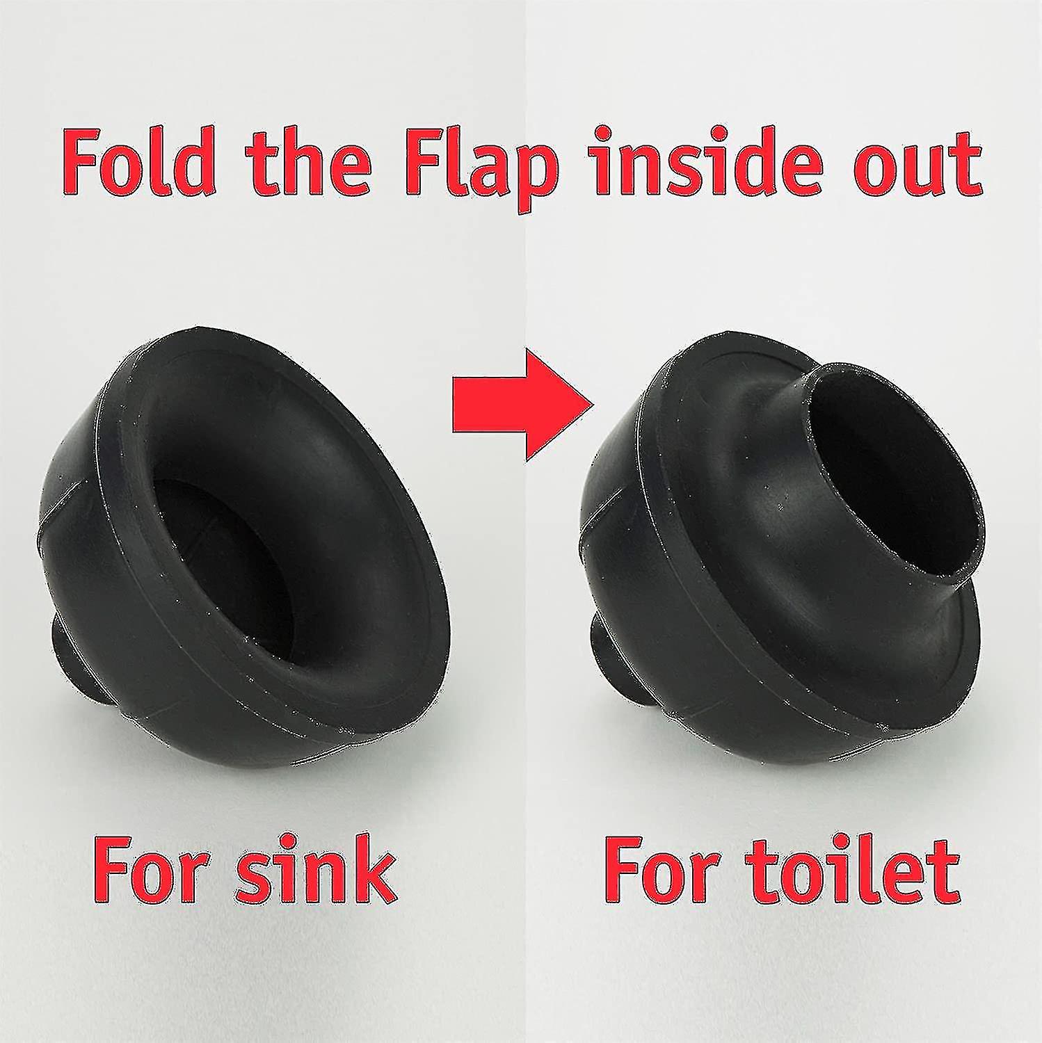 Rubber Toilet Plunger, Double Thrust Force Cup, Heavy Duty, Commercial ...