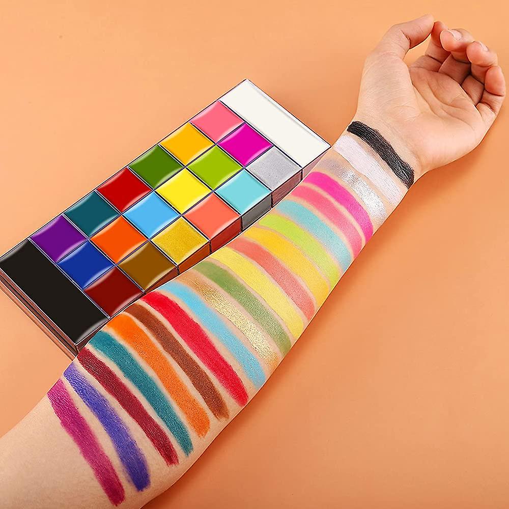 20 Colors Face Painting - Face Body Paint Palette Kit for Adult ...