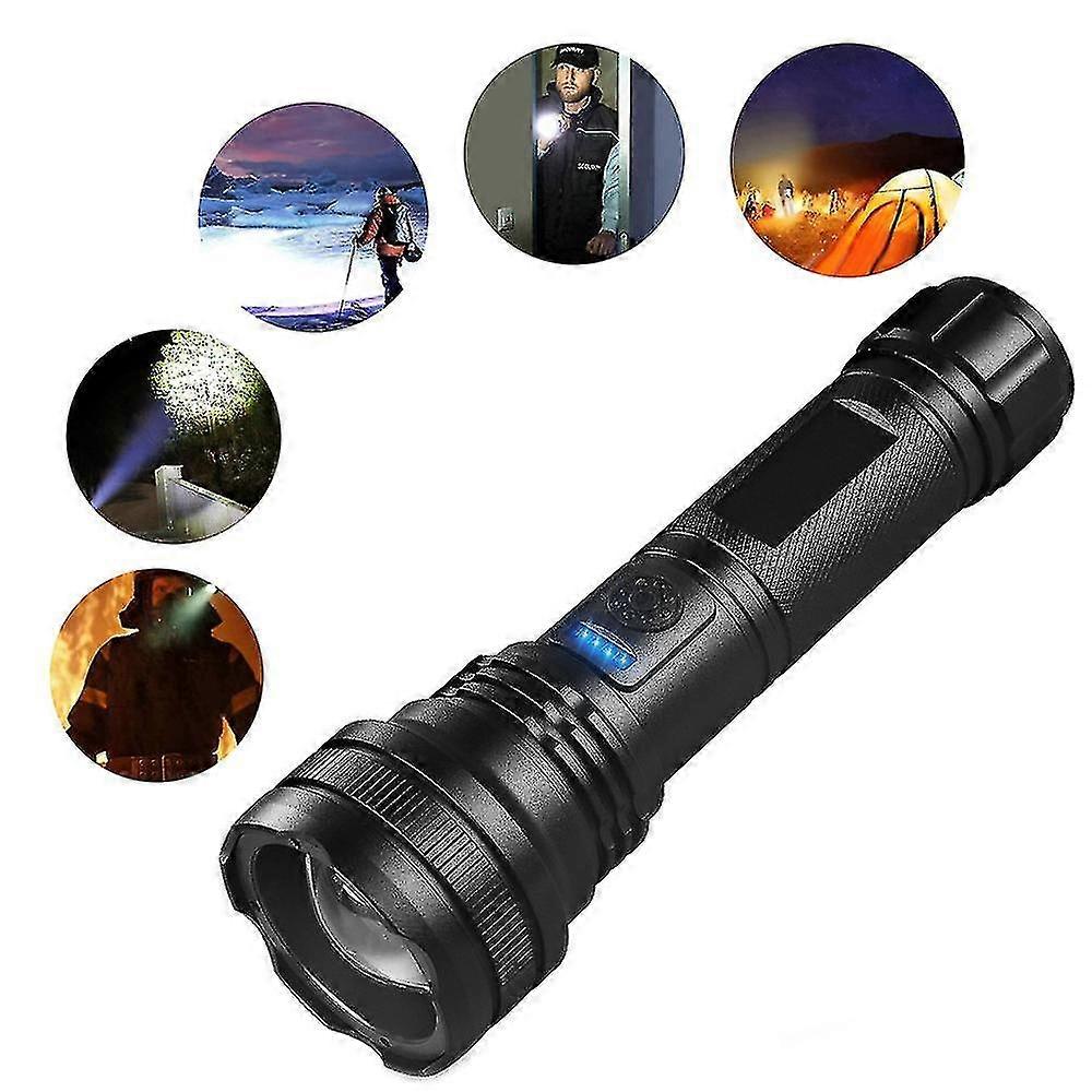 P50 Handheld Flashlight Usb Rechargeable Flashlight Tactical Flashlight ...