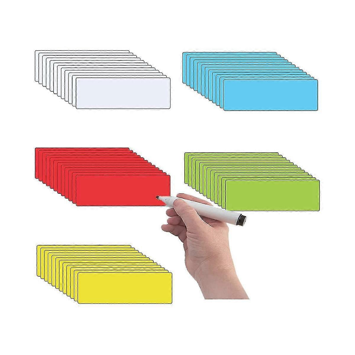 120 Magnetic Dry Erase Labels Reusable Name Tag Labels Magnetic Label ...