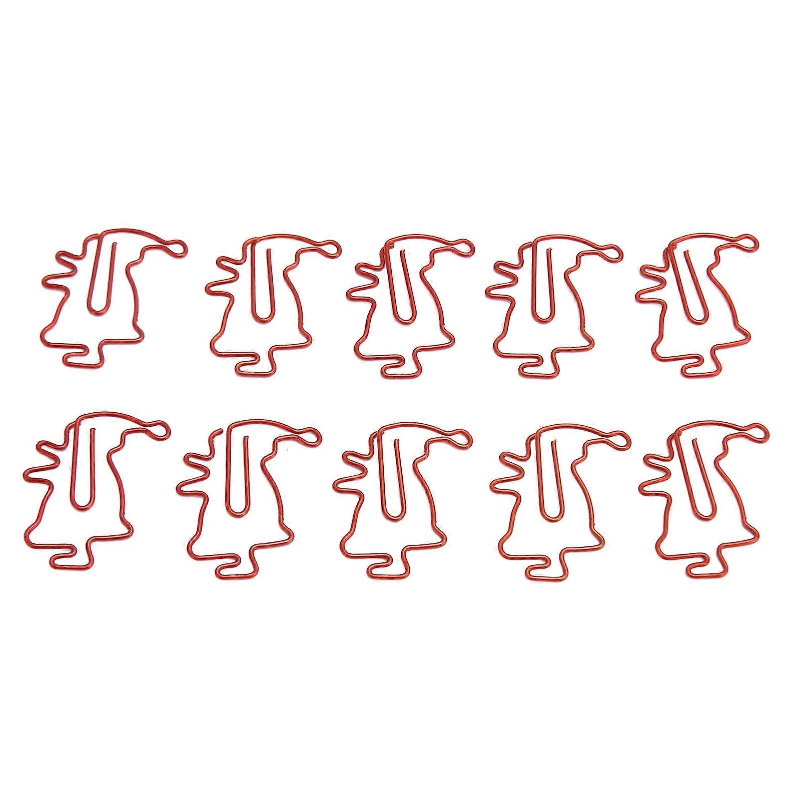 100pcs Santa Paper Clips Slip Resistance Cartoon Cute Lightweight ...