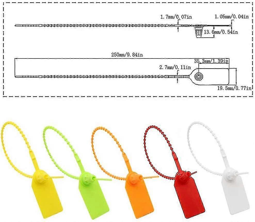 Cable Tie Tags, 100 Pcs Plastic Cable Tie Tags, Self-locking Brand ...