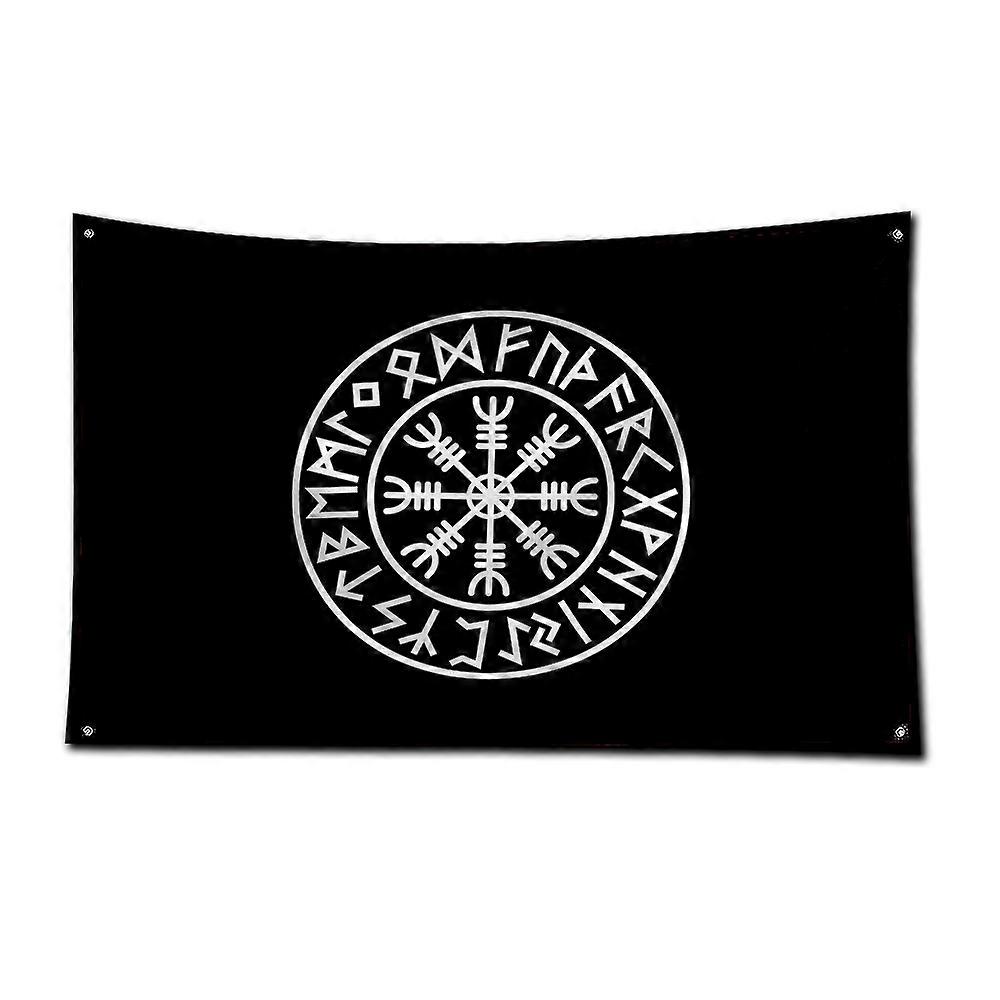 3x5 Ft The Vikings Norse Runes Flag Polyester Digital Printing Banner ...