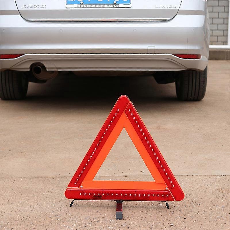 Foldable Warning Triangle LED Safety Car/Roadside Reflective Emergency ...