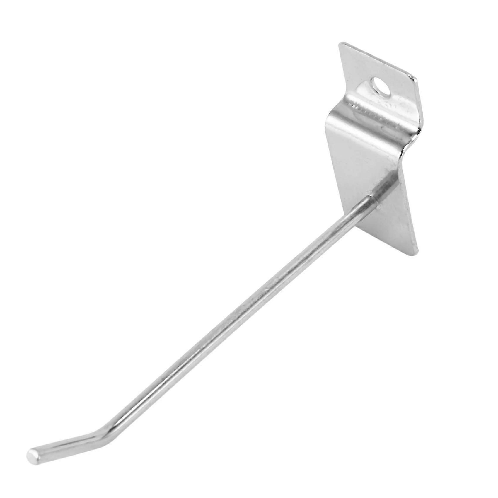 25 X Slatwall Single Hook Pin Shop Display Fitting Prong Hanger 100mm ...