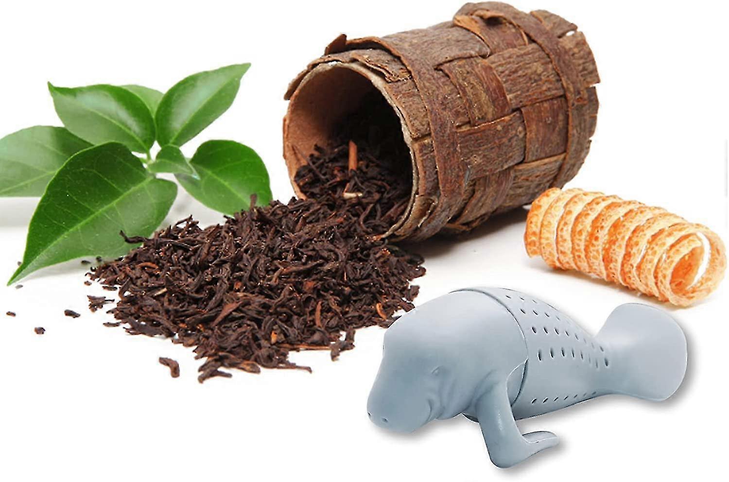 Manatee Tea Strainer, Silicone Tea Infuser, Cute Loose Leaf Tea Steeper ...