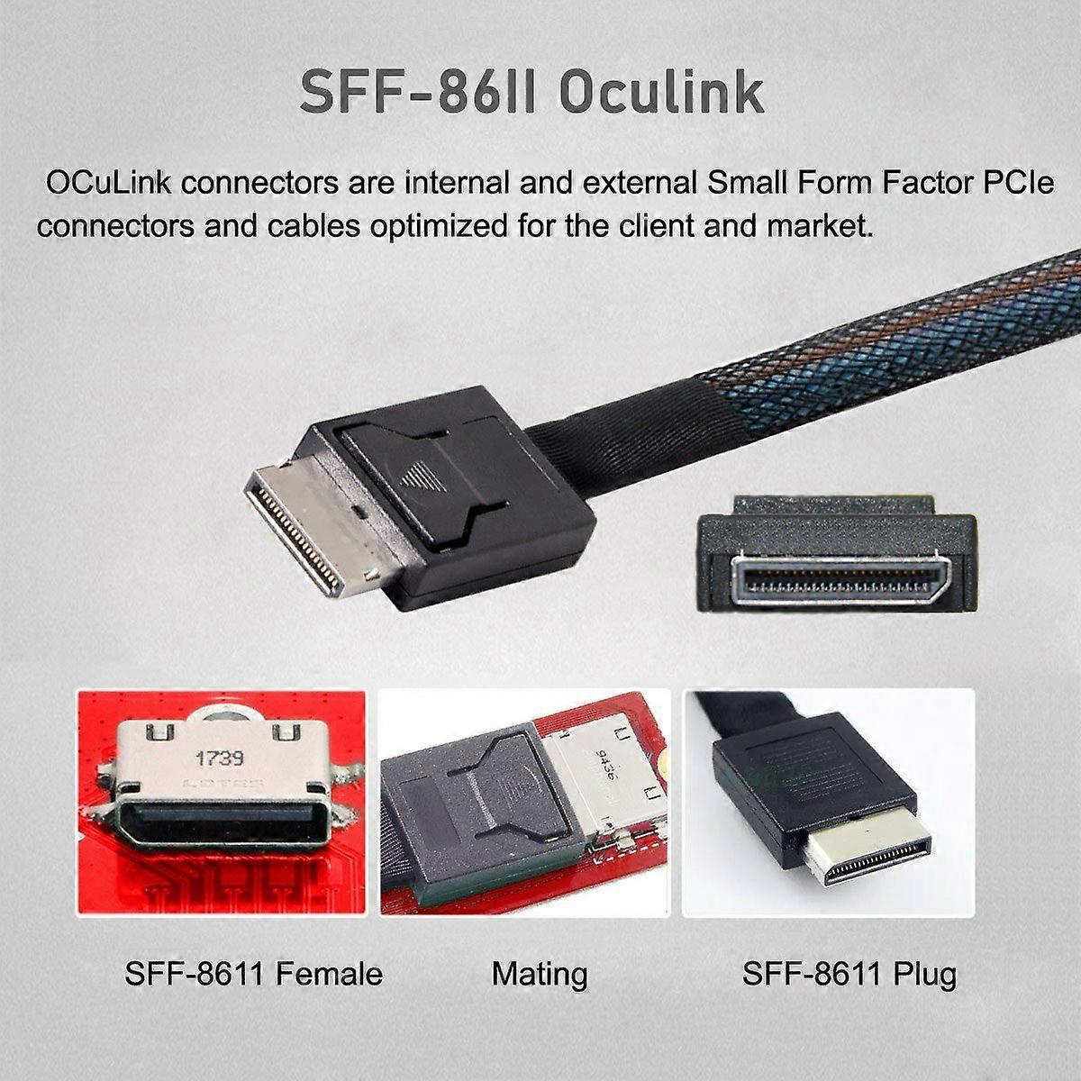 SF-023-2230MM 2230 PCI-E4.0 M.2 M-key to OCuLink SFF-8612 SFF-8611 ...