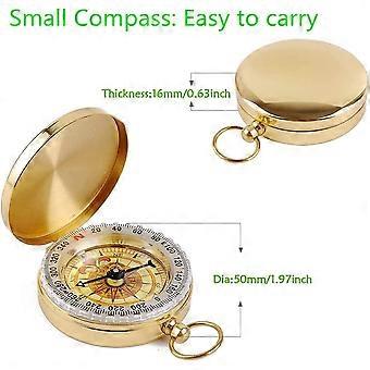 Navigation compass, old-fashioned pocket compass with luminous function ...