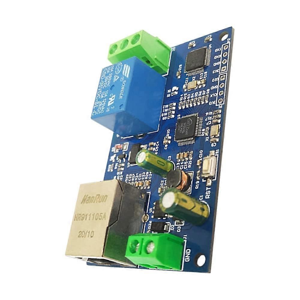Modbus RTU Network Relay Module, 1 Channel 5V Relay Module Board W5500 ...