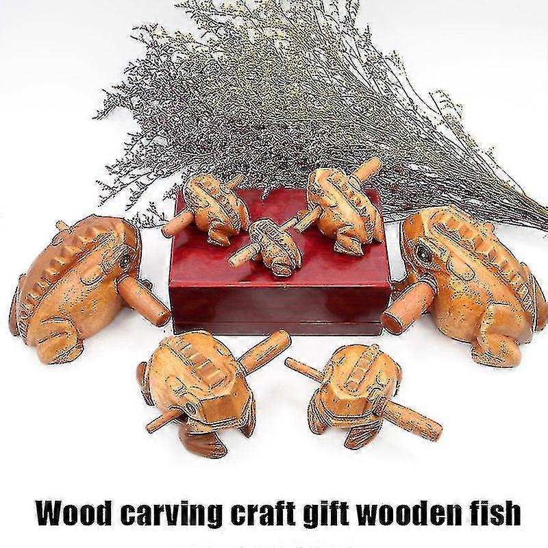 Percussion Instruments Guiro Rasp Wooden Frog With Scraper From ...