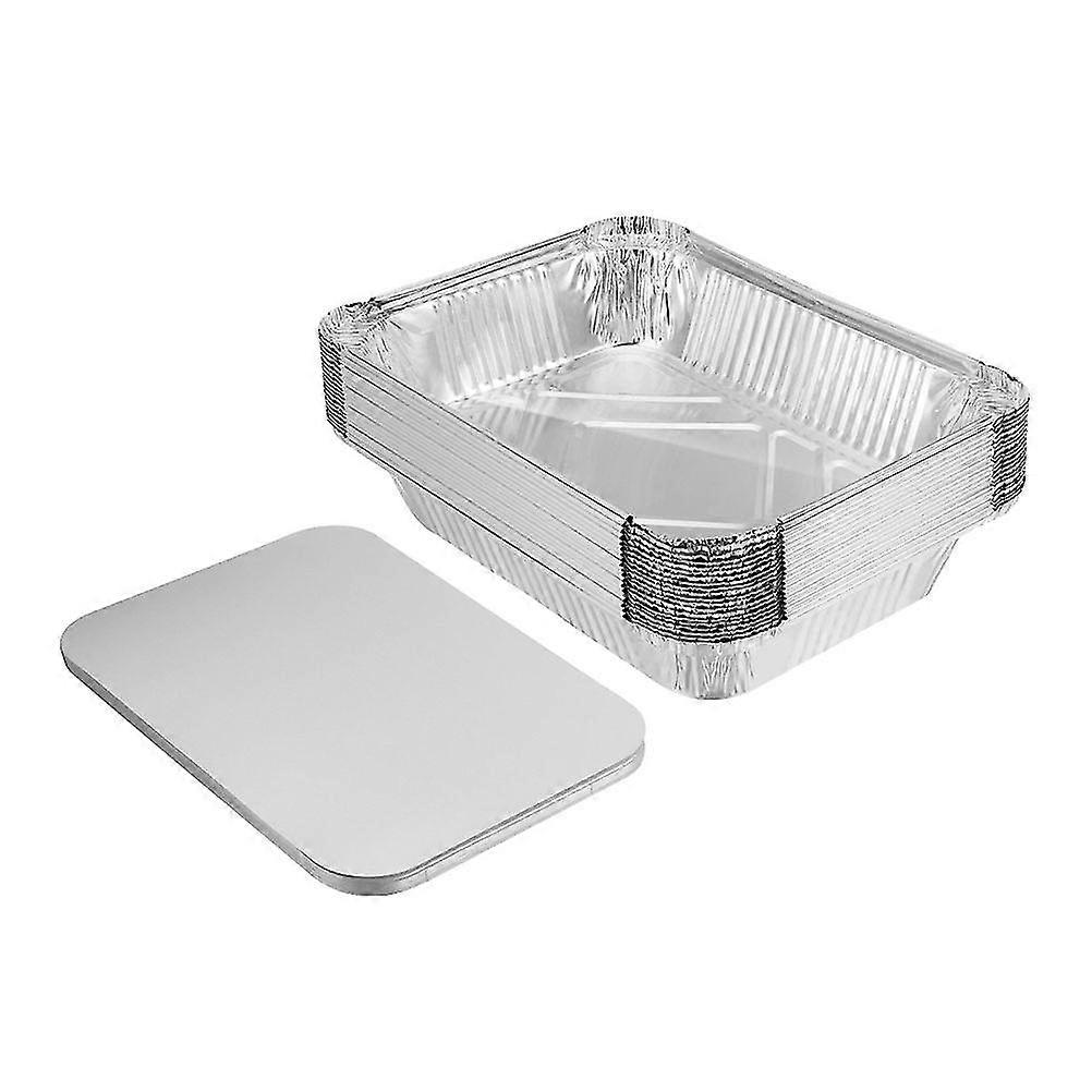 20 Sets Of Disposable Aluminum Foil Pans Rectangle Foil Pans Grill Food ...