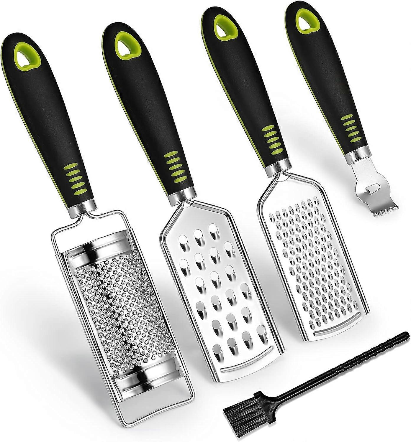 Cheese Grater Set Lemon Zest Grater, Stainless Steel Kitchen Grater for ...