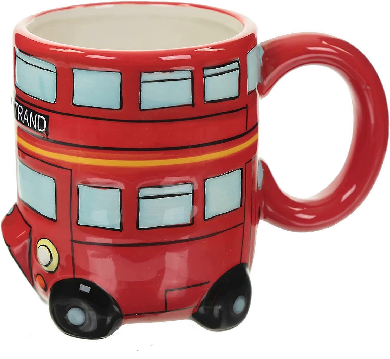 Puckator London Red Routemaster Bus Ceramic Shaped Mug, Tea Coffee Hot ...