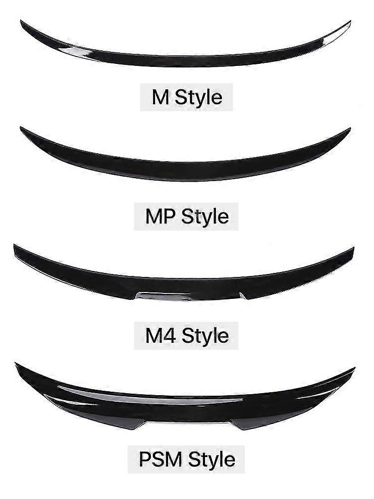 Carbon Fiber Rear Bumper Lip Trunk Wing Mp M4 Psm Style Roof Spoiler ...