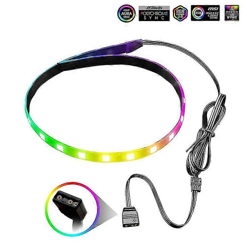 Coolmoon Pc Rgb Led Strip Light For Computer Motherboard 4 Pin Rgb/5v ...