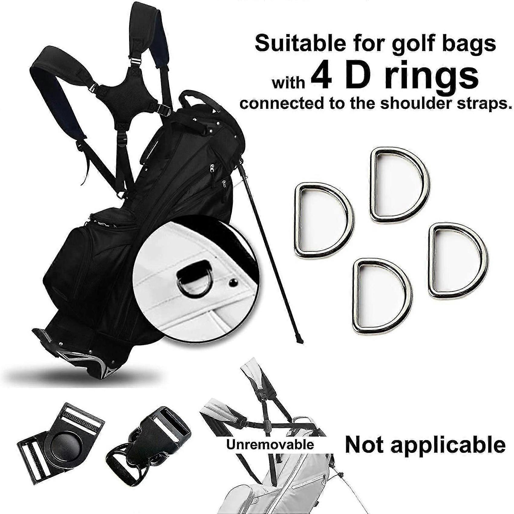 Portable Golf Shoulder Strap Golf Bag Strap Replacement Comfort ...