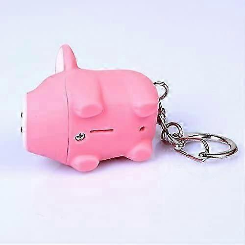 3 Pack Light Up Keychains - Cartoon Pig Design Light Up Sound Keychains ...