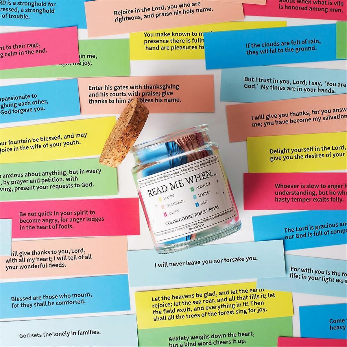 Bible Verses in A Jar,Read Me When Bible Verses Jar for Emotions and ...