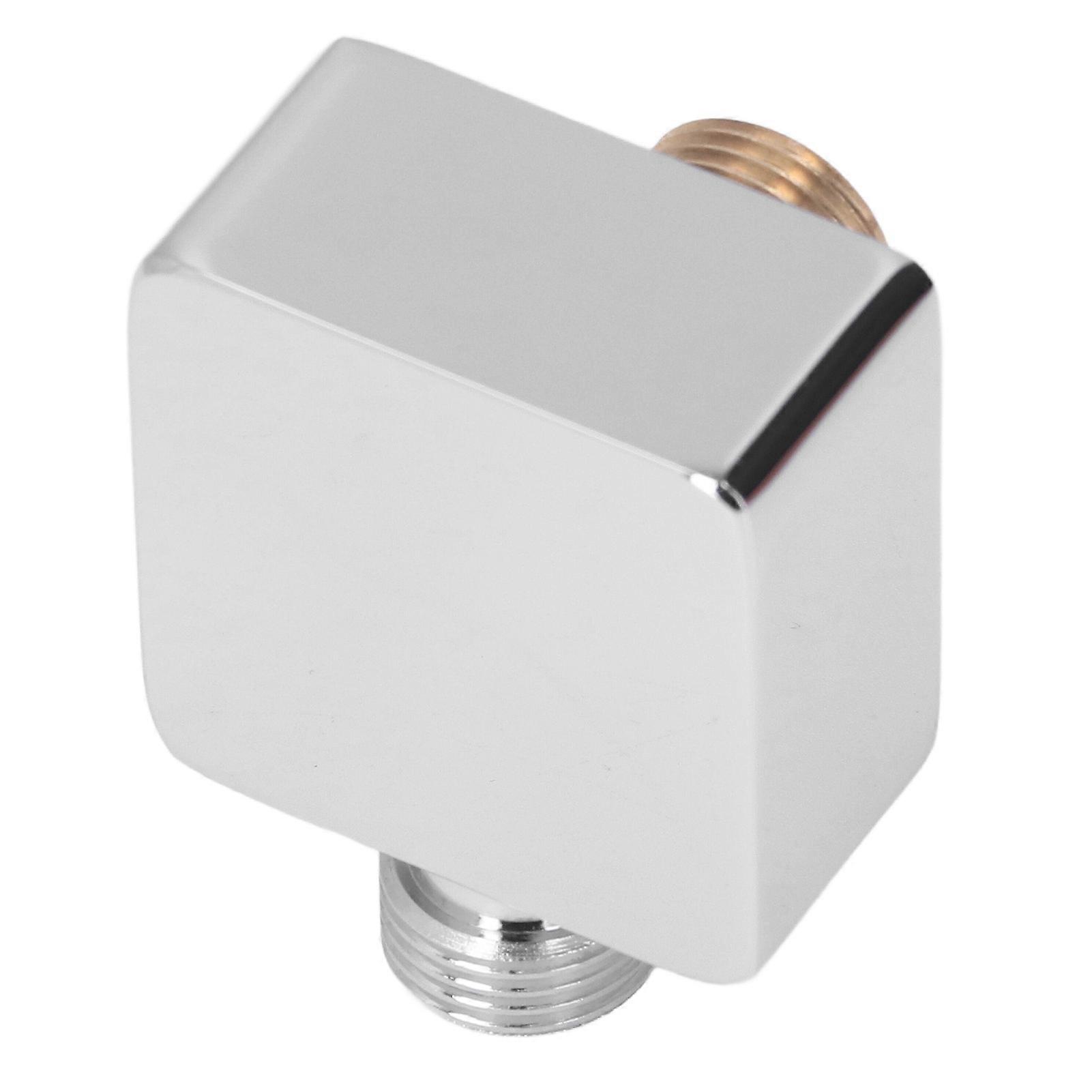 Quadrate Shower Elbow Chrome Finish Wall Mounted G1/2 Full Copper Male ...