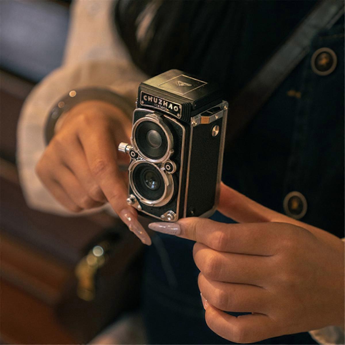 CHUZHAO CCD Retro Dual Reflex Camera 1080P Photoes Video Small Mini ...