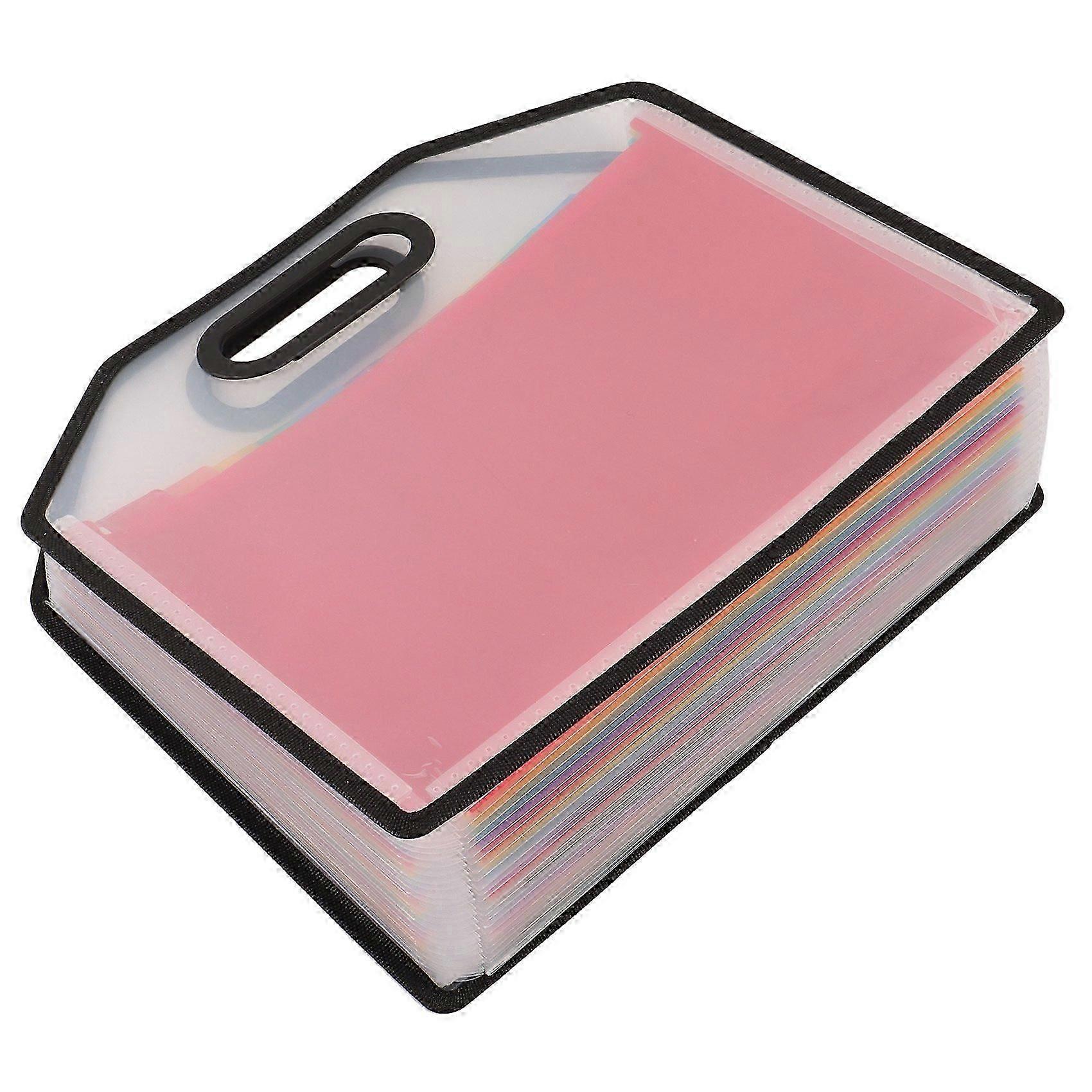 Expanding File Folder Document Organizer with Handle,Portable A4 Letter ...